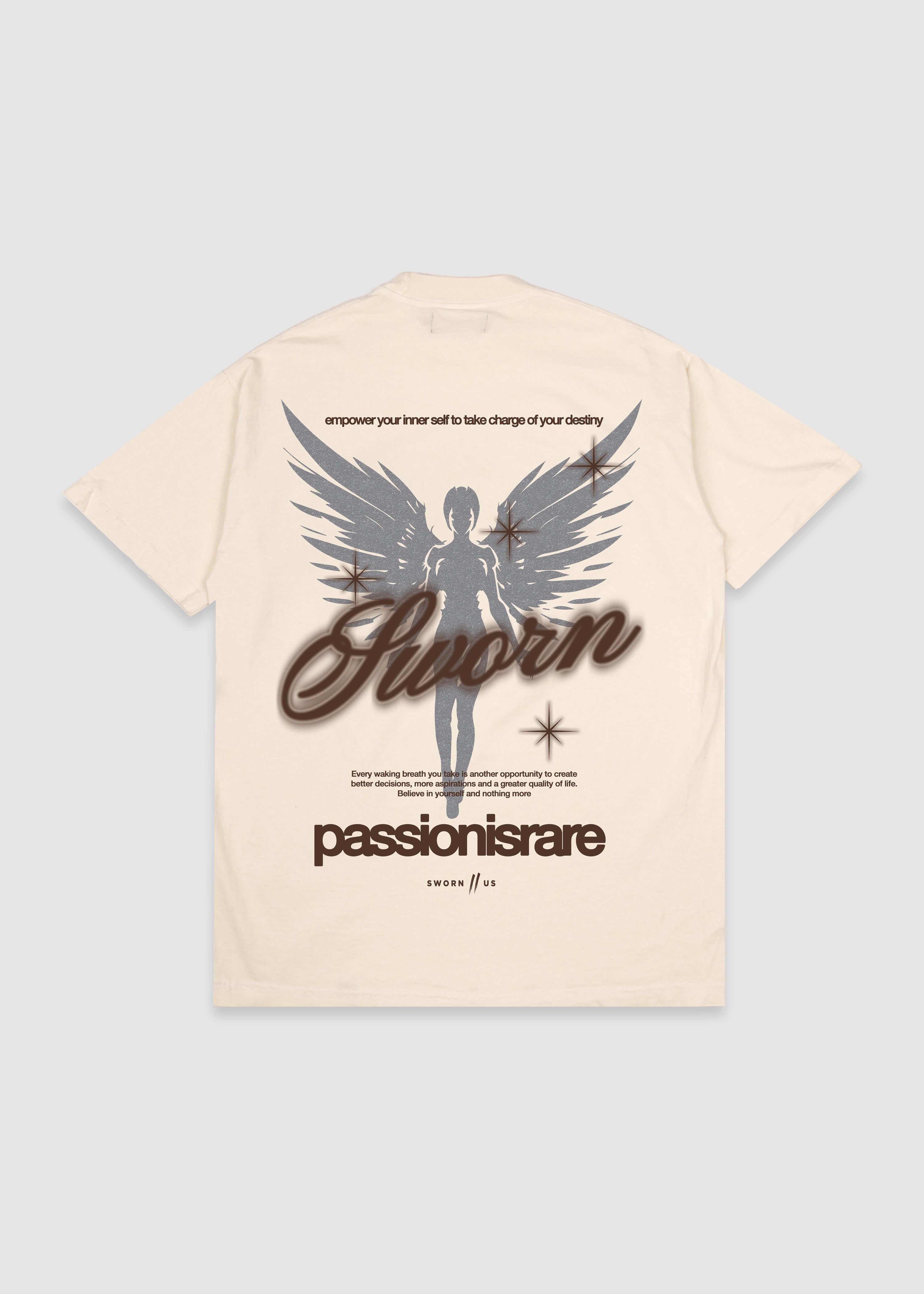 Passion Is Rare Tee // Natural – Sworn To Us